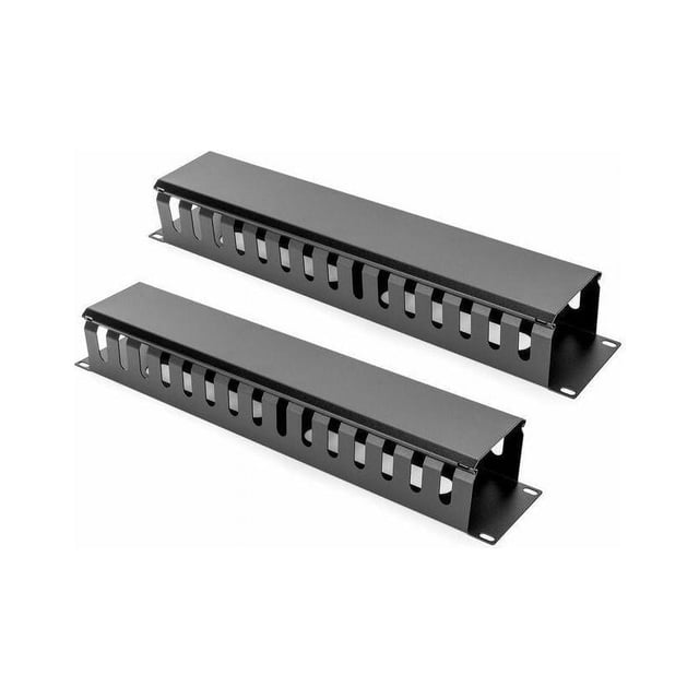 2U Horizontal Finger Duct Rack Cable Management Panel with Cover ...