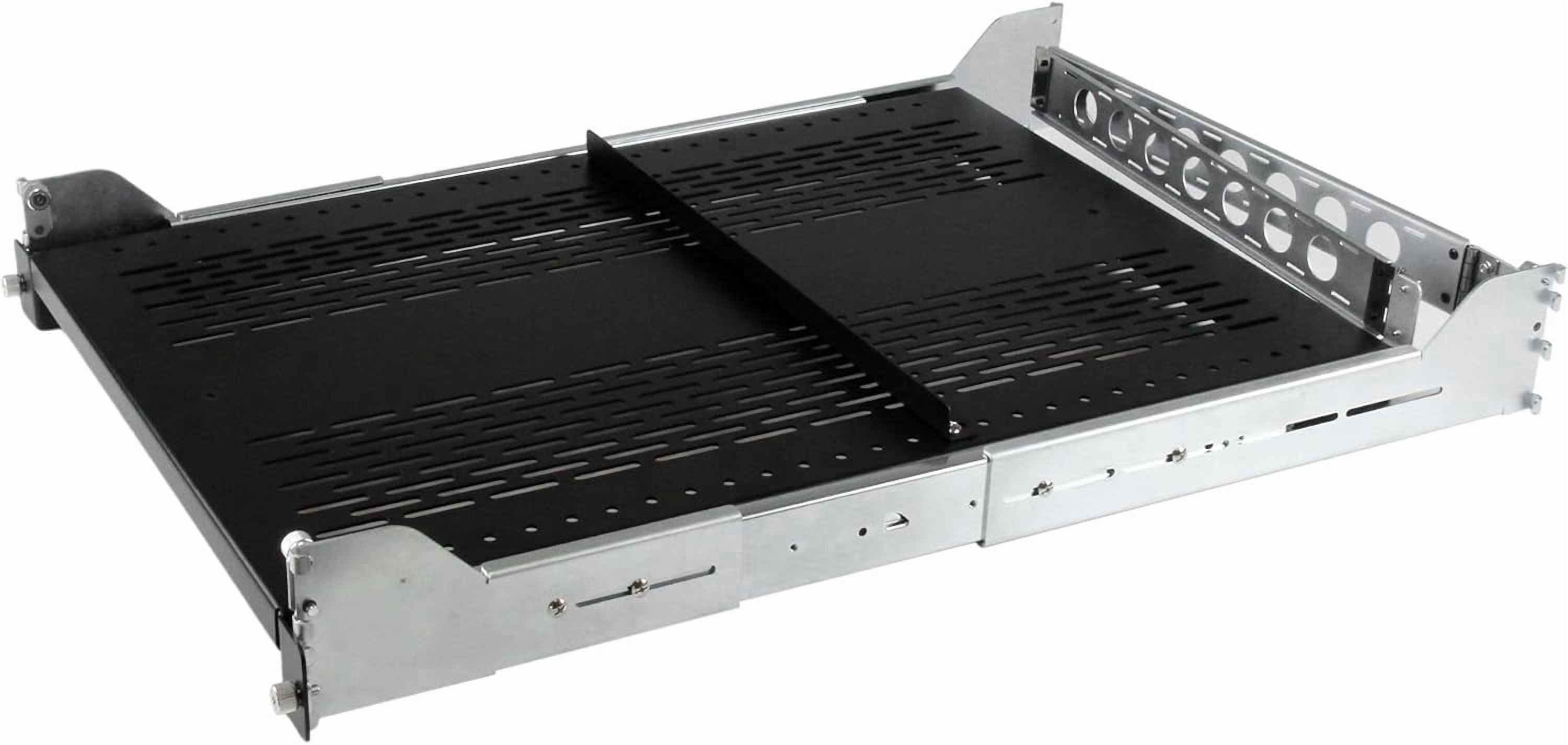 2U Sliding Server Rack Mount Shelf - 20 to 30in Adjustable Mounting ...
