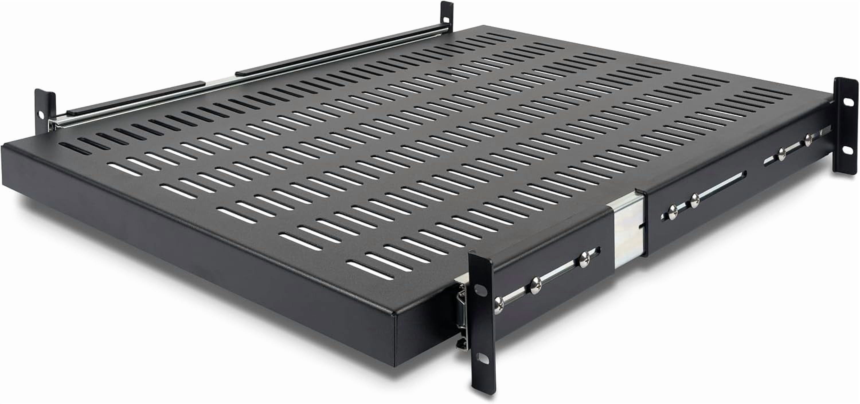 2U Sliding Server Rack Mount Shelf - 20 to 30in Adjustable Mounting ...