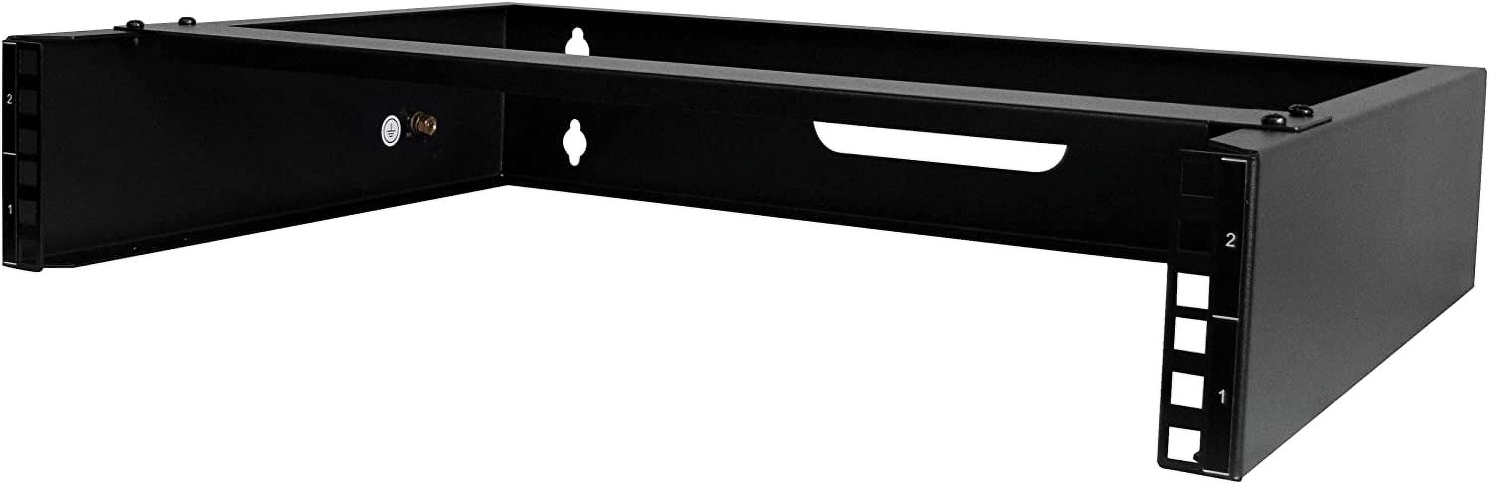 2U Wall Mount Network Rack - 14 in Deep (Low Profile) - 19" Patch Panel ...