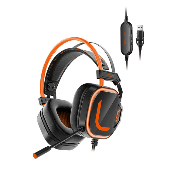 2U Wired USB Gaming Headset for PS5/PS4, Noise-Canceling Microphone ...