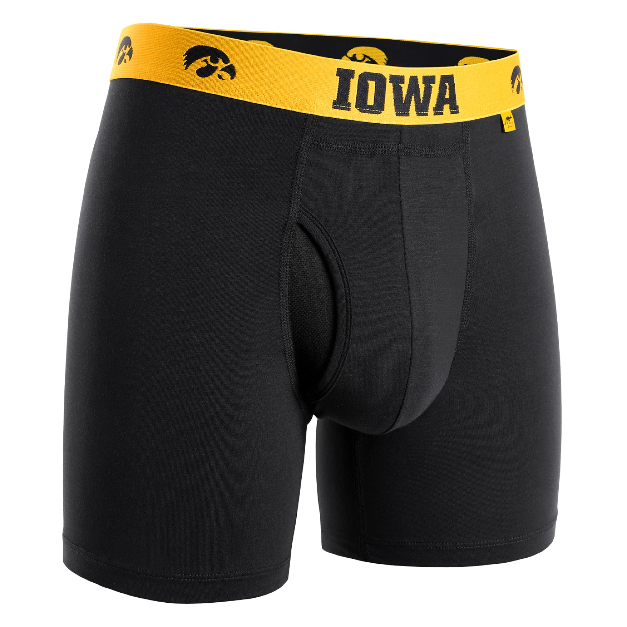 2UNDR NCAA Team Colors Men's Swing Shift Boxers (Uiowa Black, X-Large ...
