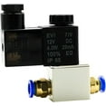 2V025-06 G1/8 2V025-08 G1/4 Normally Closed Air Water Oil Solenoid Valve 12V 24V 110V 220V 2Port ...