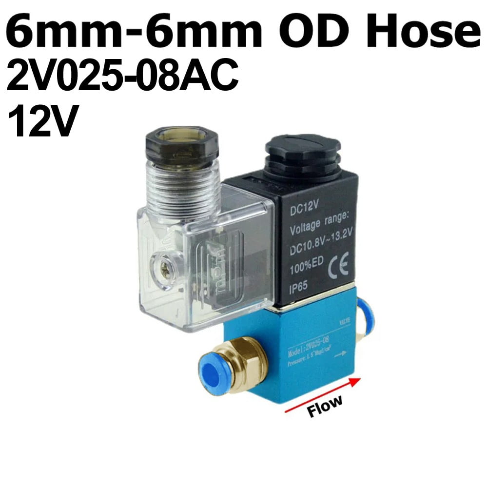 2V025-08 Dc12V 24V 110V220V 380Vpneumatic Air Solenoid Valve 2 Positions 2 Ports 2V025-08Dc12V ...