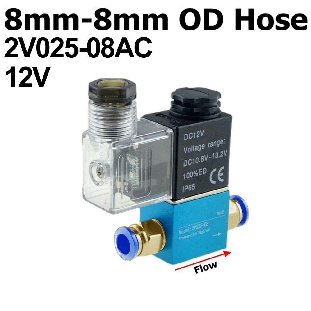 2V025-08 Dc12V 24V 110V220V 380Vpneumatic Air Solenoid Valve 2 ...