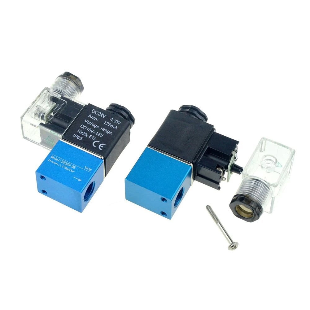 2V025-08 Dc12V 24V 110V220V 380Vpneumatic Air Solenoid Valve 2 ...