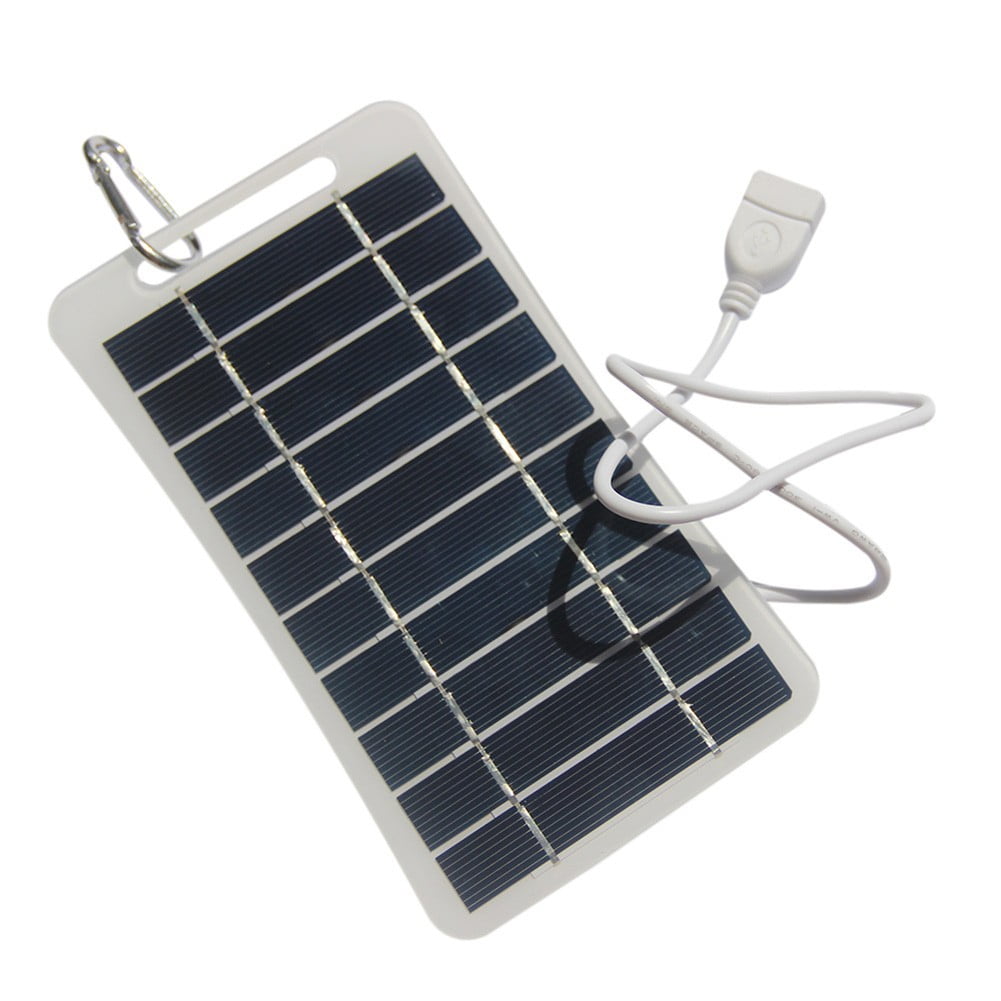 2W 5V Solar Charging Panel Usb Battery Charger Small Power Station ...