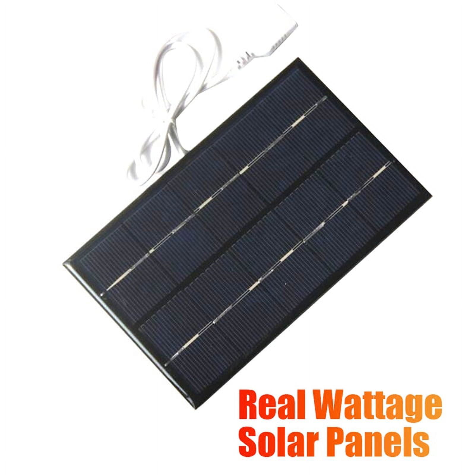 2W 5V Solar Panel USB Battery Charger, Portable, Waterproof ...