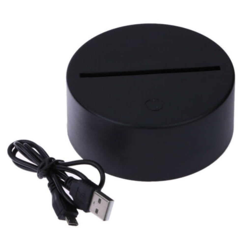 2W 5V USB/AA Batteries Powered 7 Colors Changing 3D Lamp Airplane Touch ...