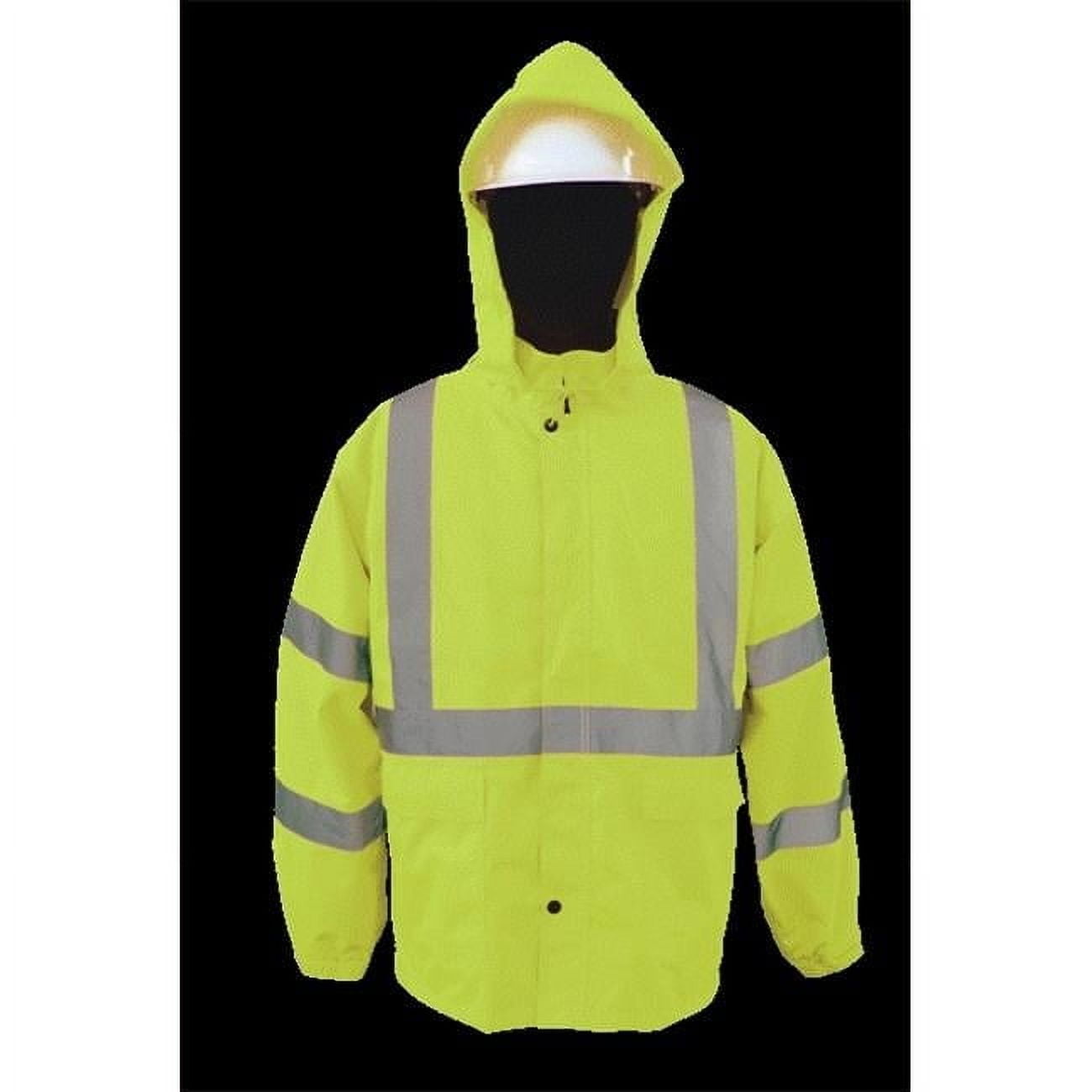 2W 750C-3 L 100 Percent Waterproof Rain Jacket - Lime- Large - Walmart.com