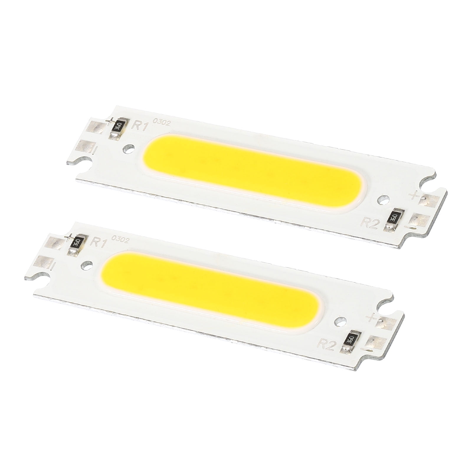 2W DC 3 3.7V LED Chip Bulb,Aluminum COB Lamps Bulb Warm White Light ...