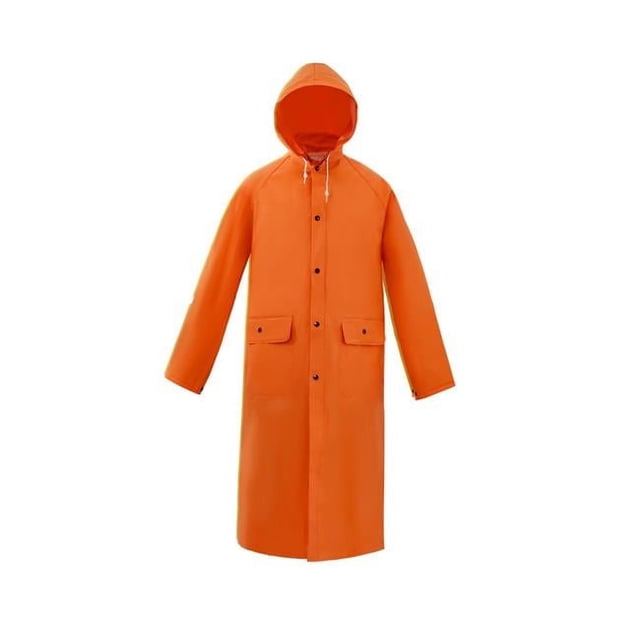 2W International 7040CD-OR XL Heavy Weight Rain Coat, Orange - Extra ...