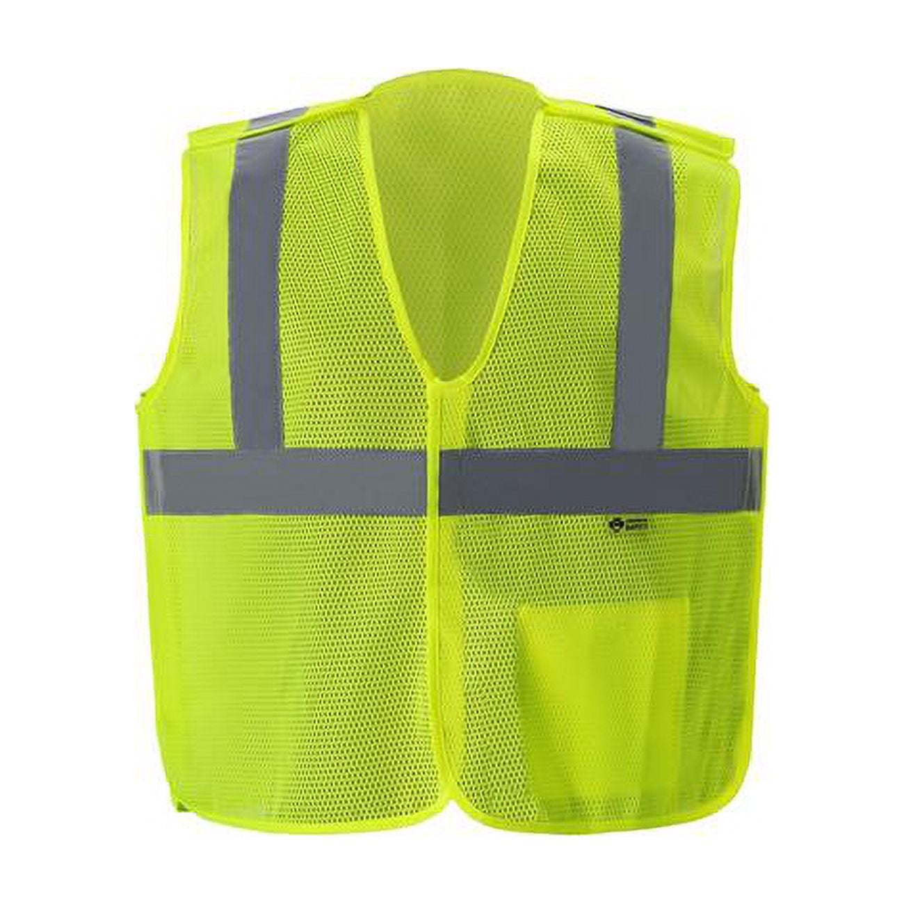 2W International EN520C-2 Class 2 High-Viz Economy Vest, Lime - One ...