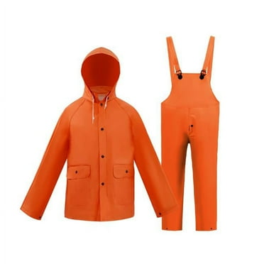 Blaze Orange Jacket/bib Overall Complete Rain Suit, Xl, , S63219.XL ...