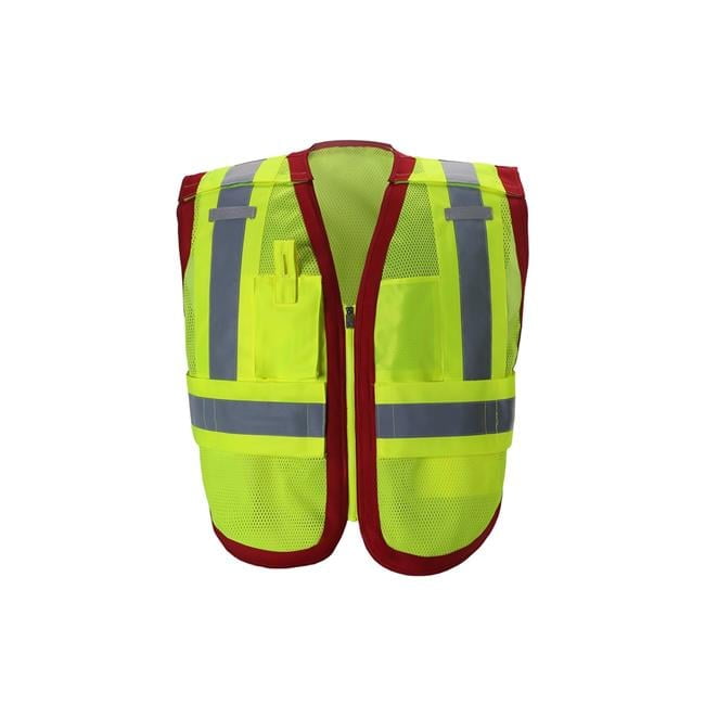 2W International PWB505RD RG High-Viz Public Safety Vest, Red - Regular ...