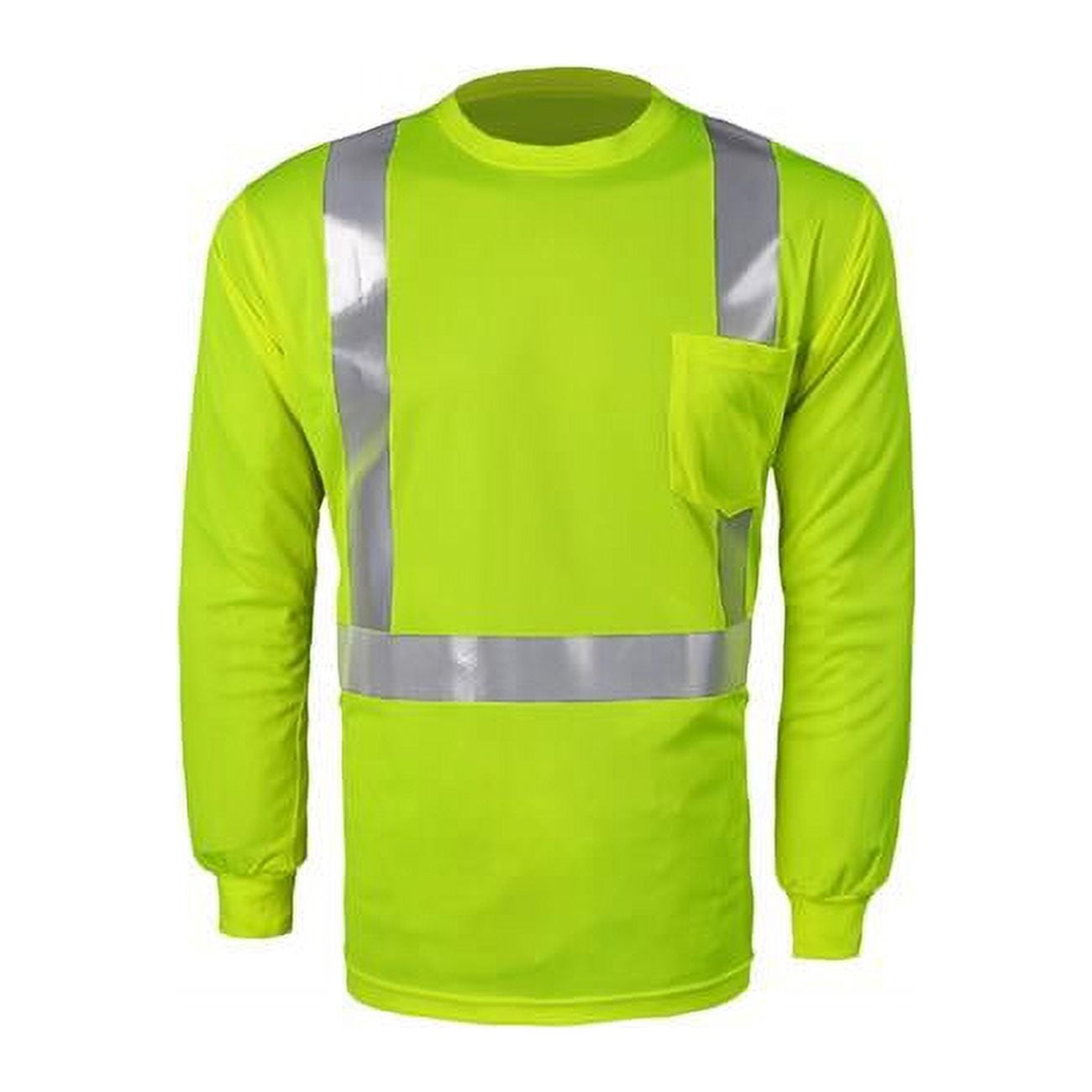 2W International TLB125C-2 S Class 2 High-Viz Long Sleeve Birdseye T ...