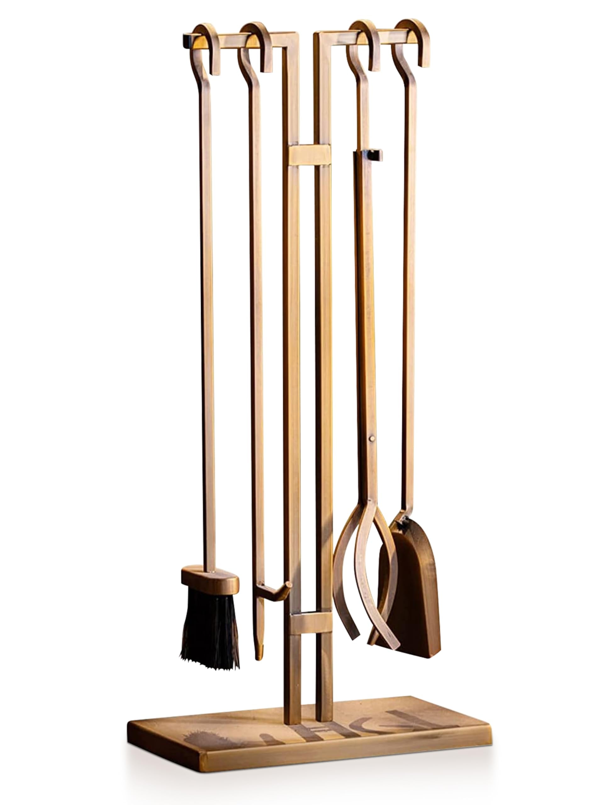 2WAYZ FLAMELY 5-Piece Fireplace Tools Set - Fire Poker, Shovel, Brush ...