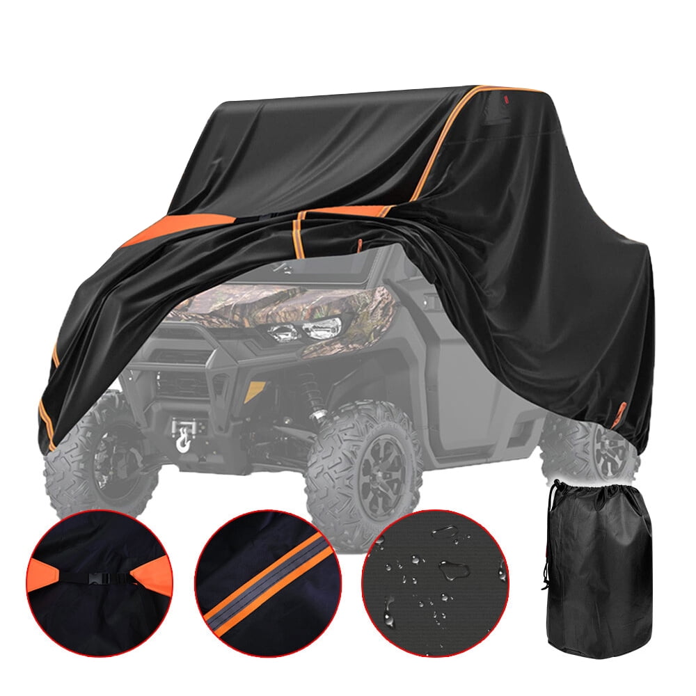 2WIN2BUY 2-3 Seater UTV Cover,420D Heavy Duty Waterproof Outdoor ...