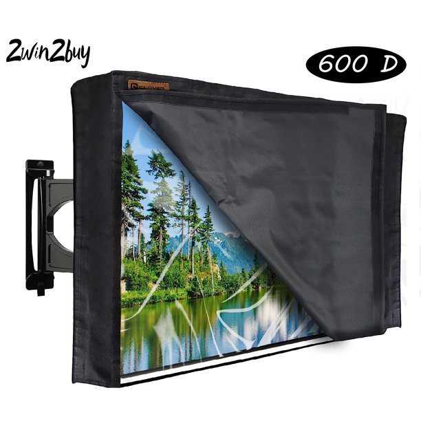 2WIN2BUY Outdoor TV Cover 40-42inch, 600D Heavy Duty Weatherproof ...