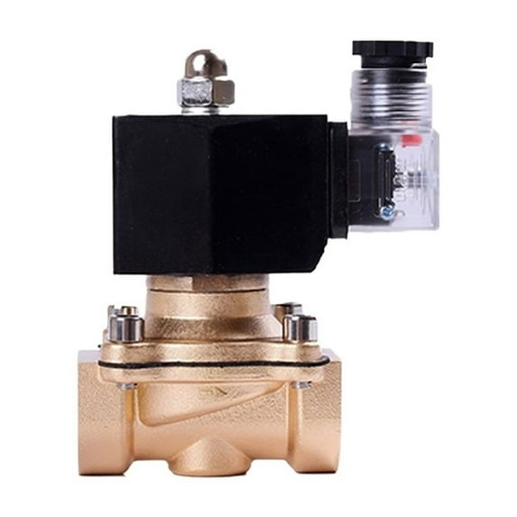 2Way 1/2" Brass Lpg Natural Gas Solenoid Valve 220ac 24v Normally ...