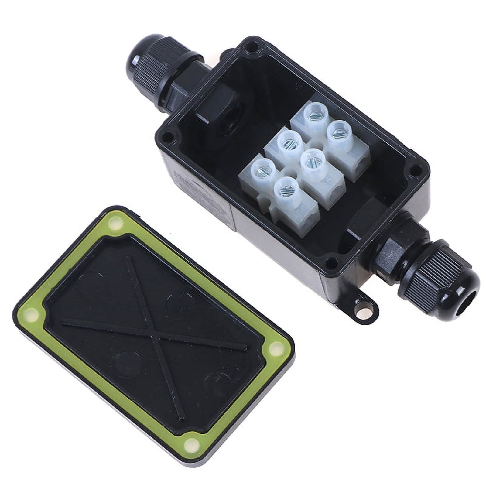 2Way IP66 Outdoor Waterproof Cable Connector Junction Box With Terminal ...