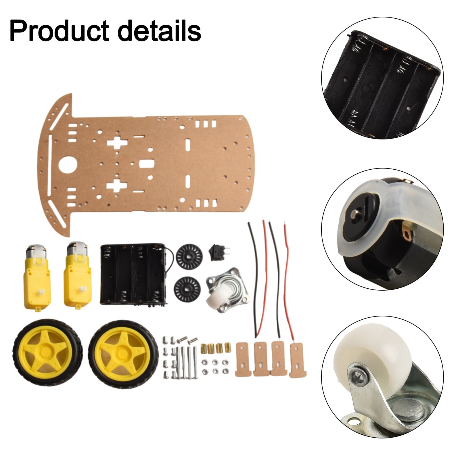 2Wd Smart Robot Car Chassis Kit W/ Speed Encoder Battery Box for ...