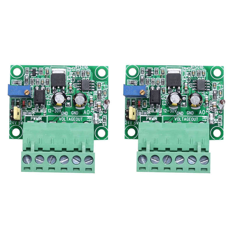 2X 0-5V/ 0-10V to 0-100% Analog Input Voltage to PWM Signal Converter Module PLC AD - Walmart.com
