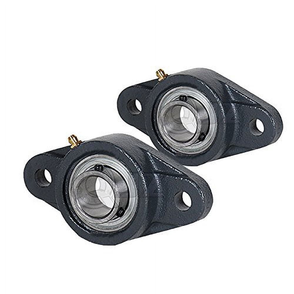 2X 1 1/4 in 2-Bolts Flange Cast Iron SBFL207-20 Mounted Bearing SB207 ...