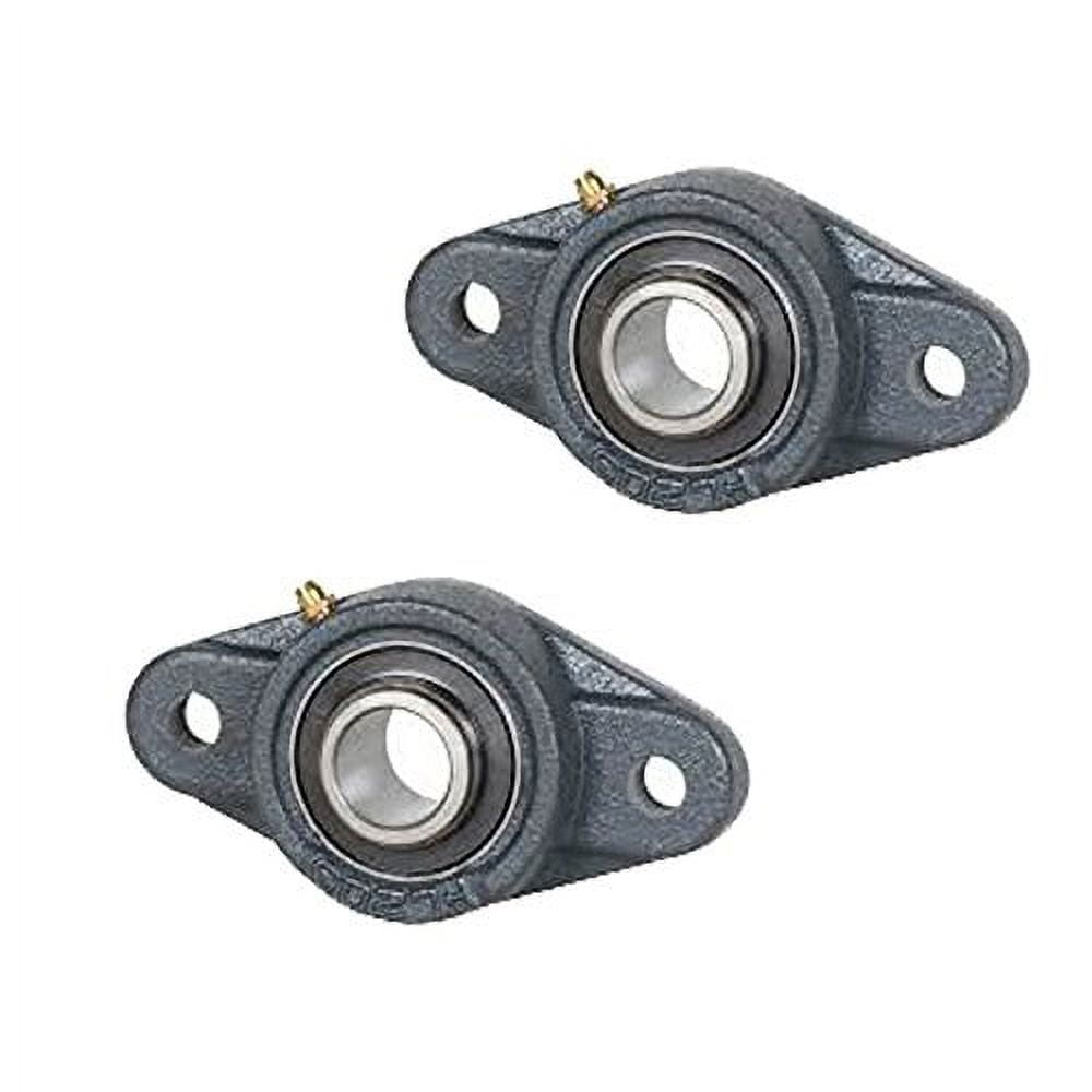 2X 1.125 in 2-Bolts Flange Cast Iron HCFL206-18 Mounted Bearing HC206 ...