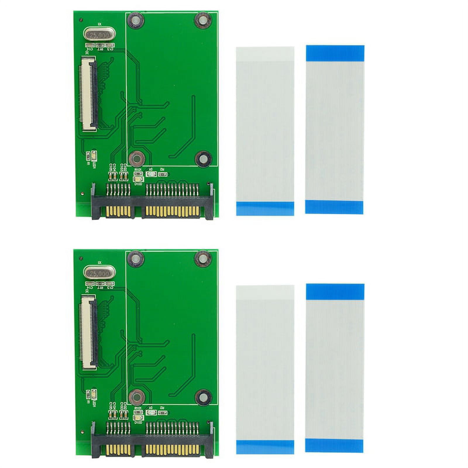 2X 1 8 Inch 40Pin ZIF SSD HDD Drive To 7 15 22 Pin SATA Adapter 2x-1-8-inch-40pin-zif-ssd-hdd-drive-to-7-15-22-pin-sata-adapter