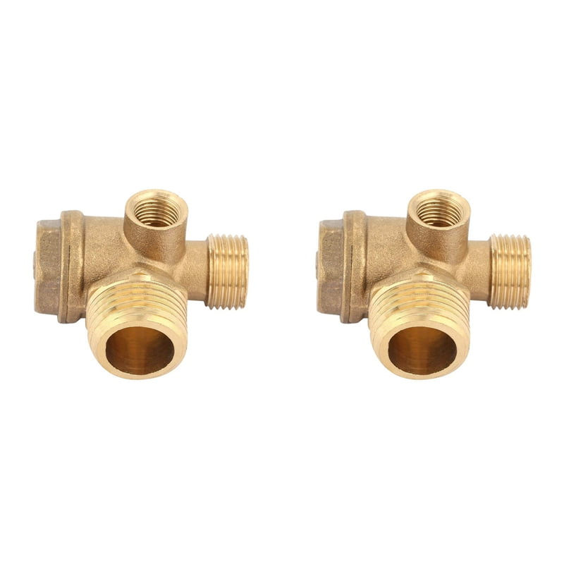 2X 1 Three-Way Air Compressor Check Valve Direct Connection Air ...