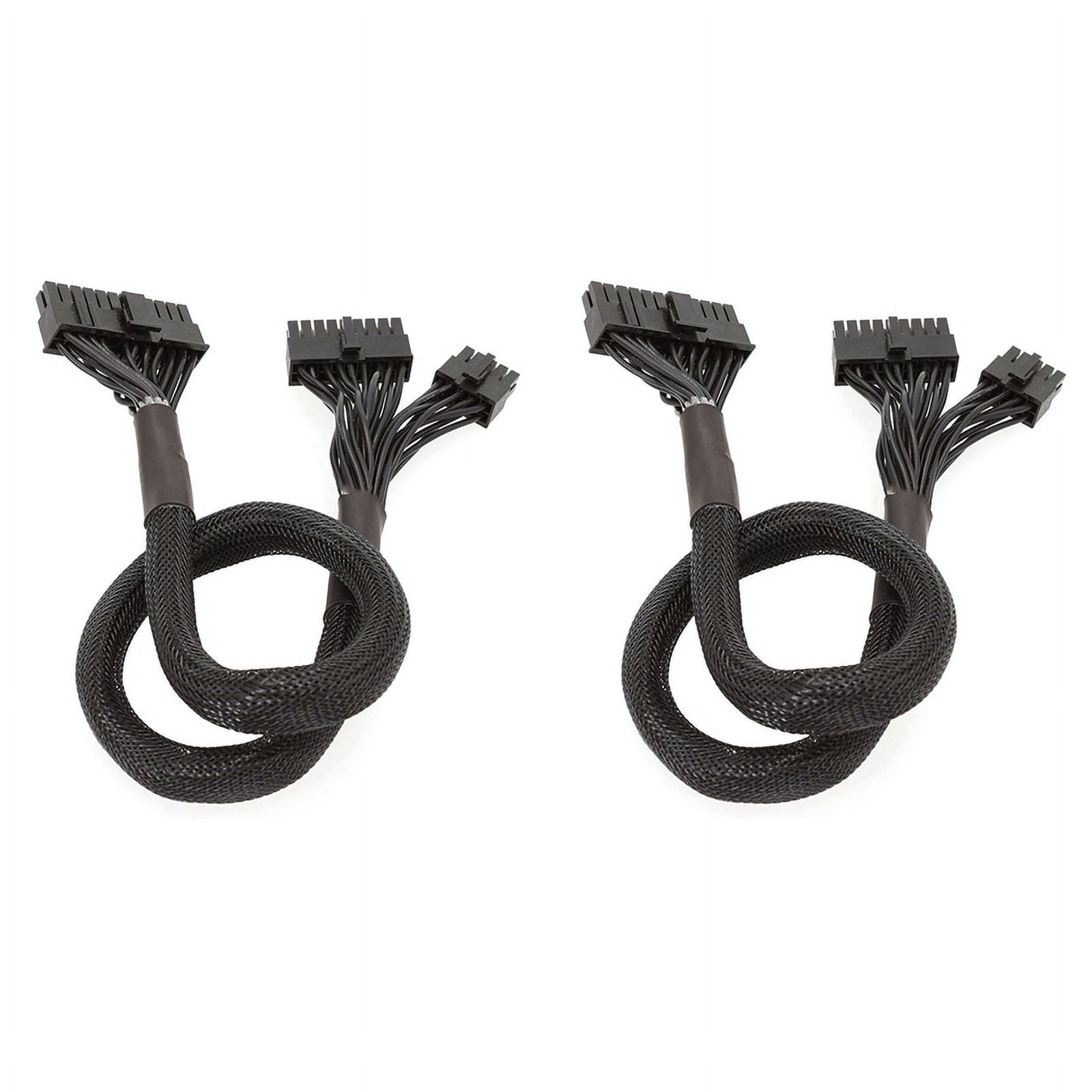 NEW 2X 10+18-Pin to 24-Pin Modular Power Cable for RM550X RM650X RM750X ...