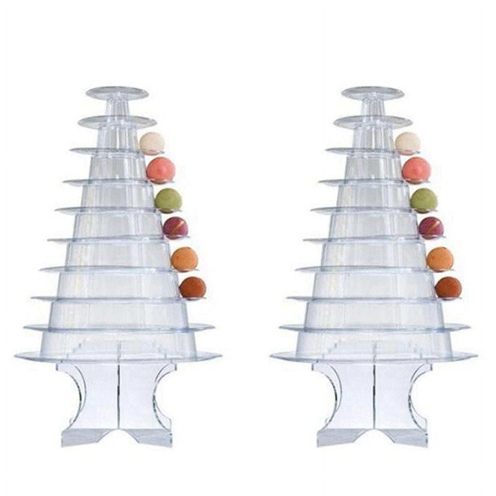 2X 10 Tiers Macaron Tower Macaroon Display Stand Baby Shower Birthday ...