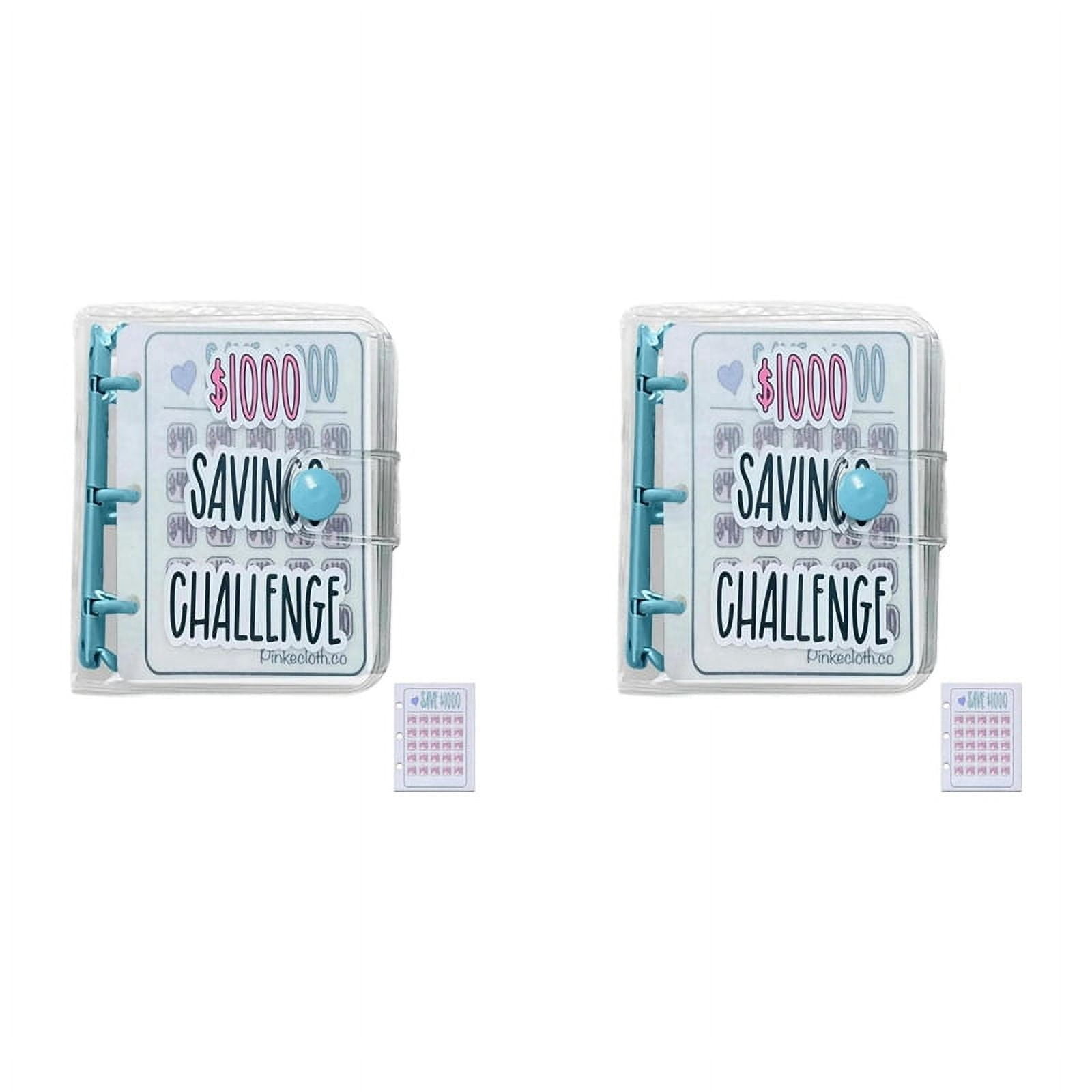 2X 1000 Savings Challenge Binder, Monthly Money Savings Challenges Book ...