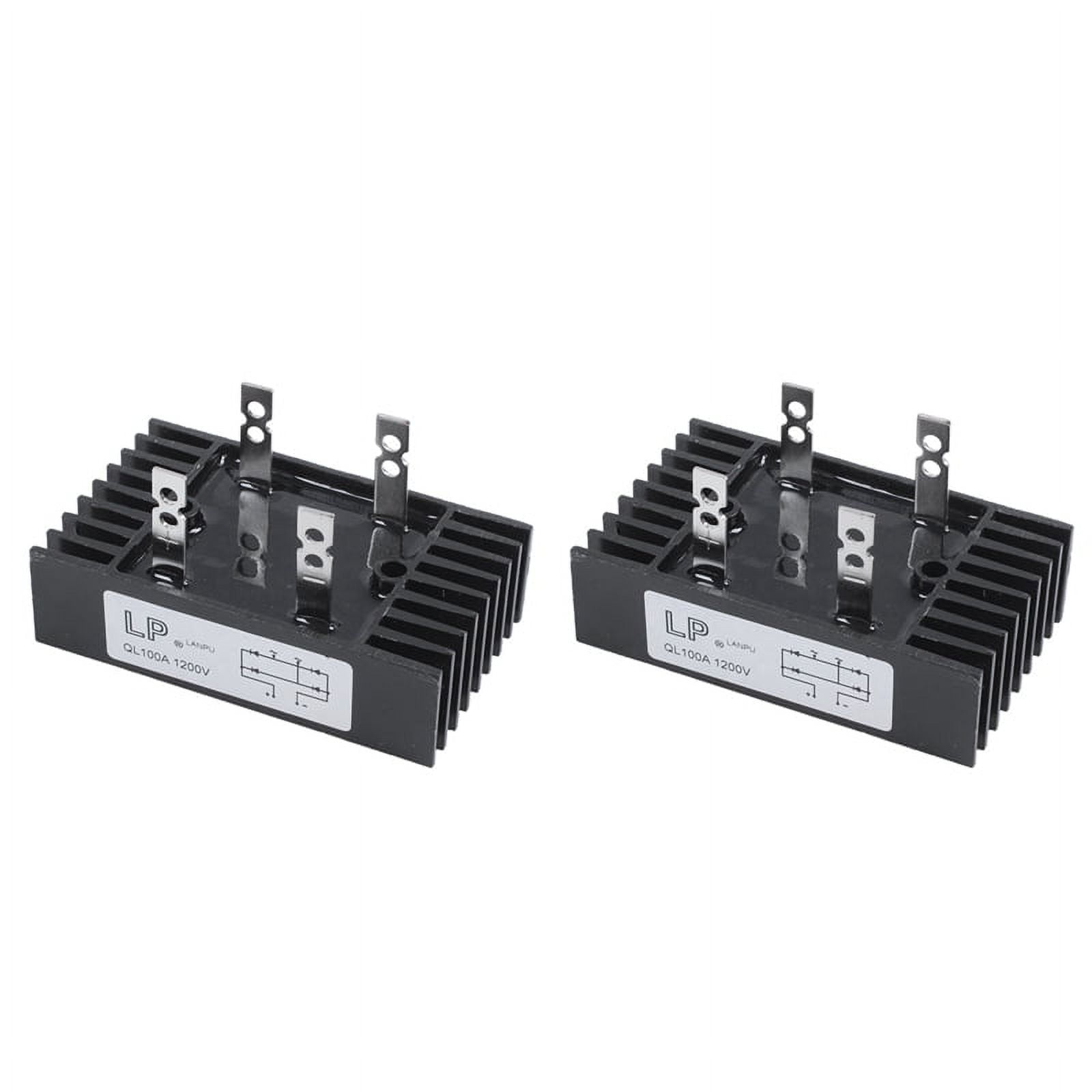 2X 100Amp 1200Volts 4 Pins 1 Phase Diode Bridge Rectifier Ql100 Type ...