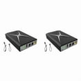 2X 10400MAh DC UPS Uninterrupted Supply Router 9V 12V 18W Battery ...