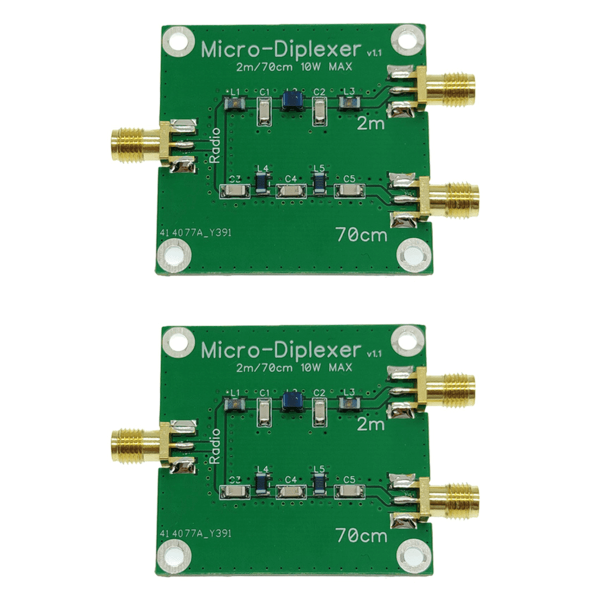 2X 10W V/U 2m 70cm Micro-Type Diplexer Duplex Filter,Used to Place ...