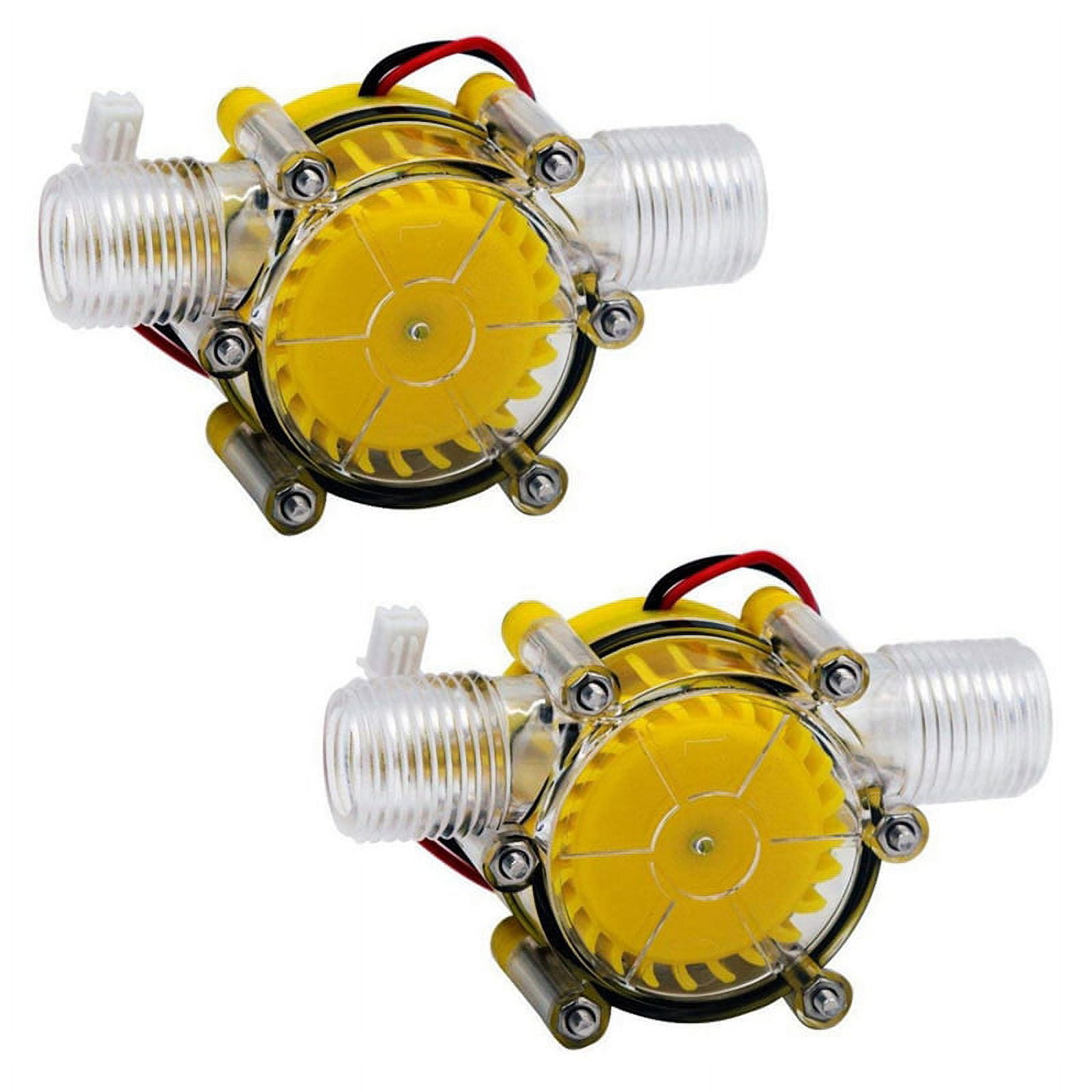 2X 10W Water Flow Pump Mini Hydro Generator Turbine Hydraulic ...