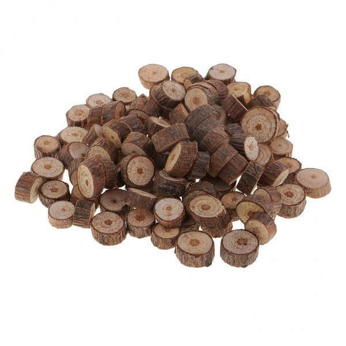 2X -10mm Mini Natural Wood Slices Wood Slabs Rustic Tree Slices Discs ...