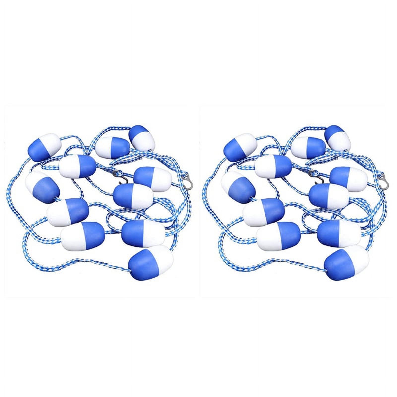 2X 11 Balls Float Line-5M Swimming Pool Separation Rope Float Rope Line ...