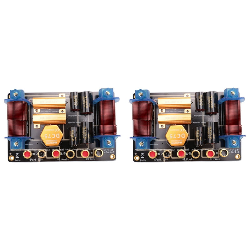 2X 1100W Audio Frequency Divider Two Way Speaker Crossover 12 15 Inch ...