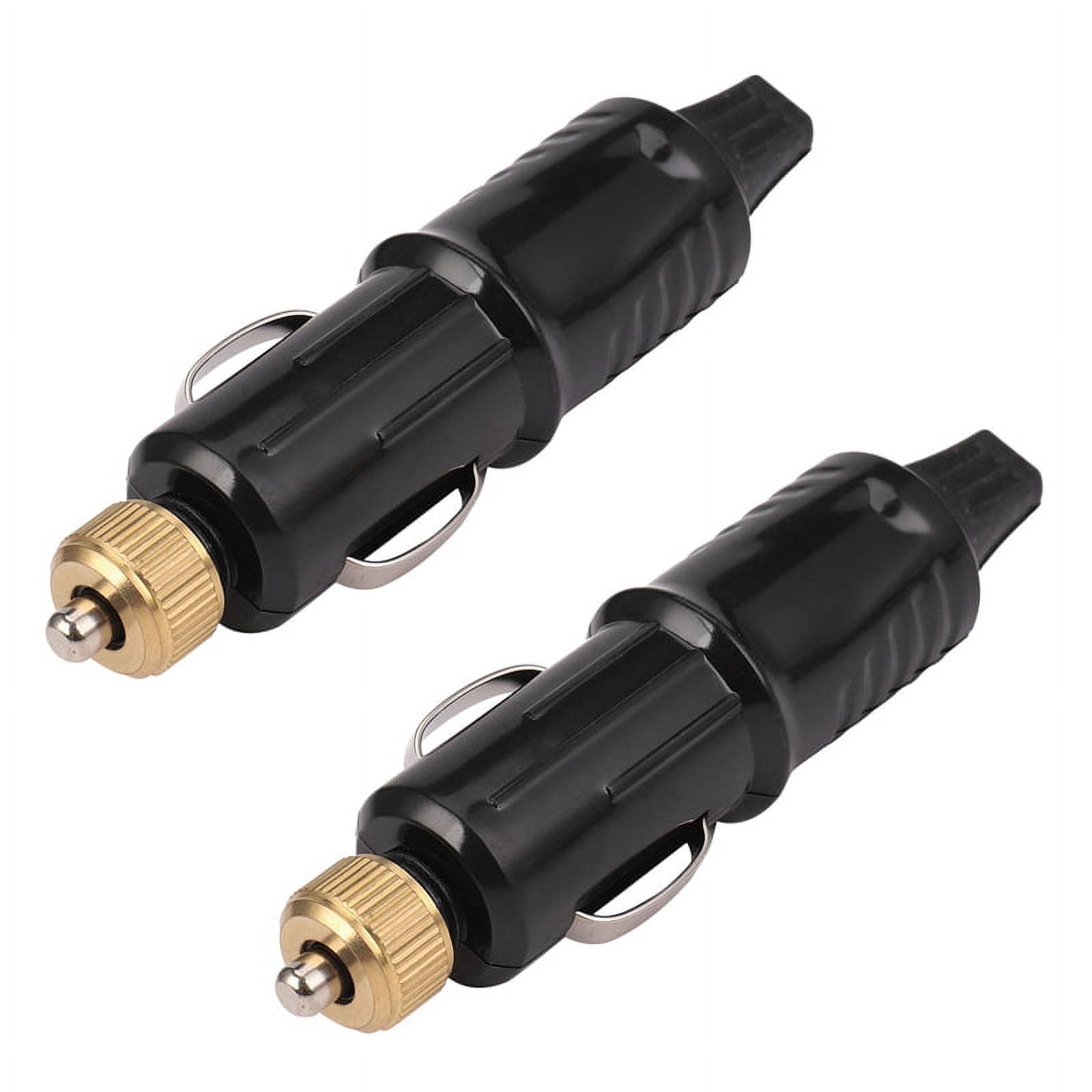 2X 12/24V Replacement Car Lighter Socket Plug Adapter Charger + Fuse ...