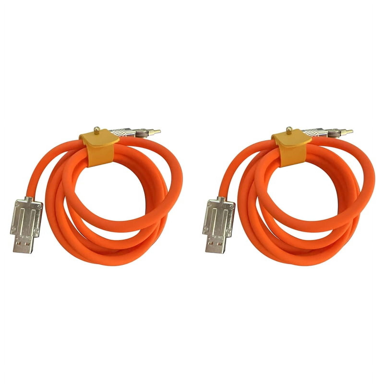 2X 120W 6A Super Fast Charge Type-C Liquid Silicone Cable Quick USB ...