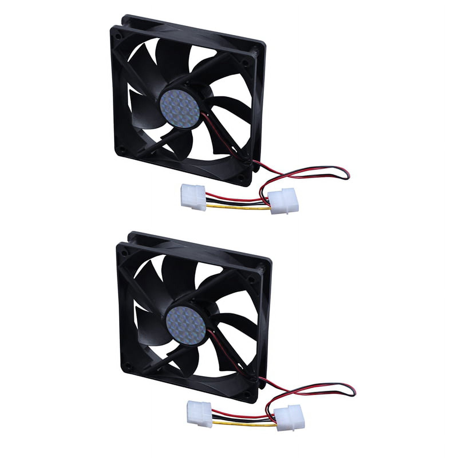 2X 120mm x 25mm DC 24V 4Pin Sleeve Bearing Computer Case Cooling Fan ...