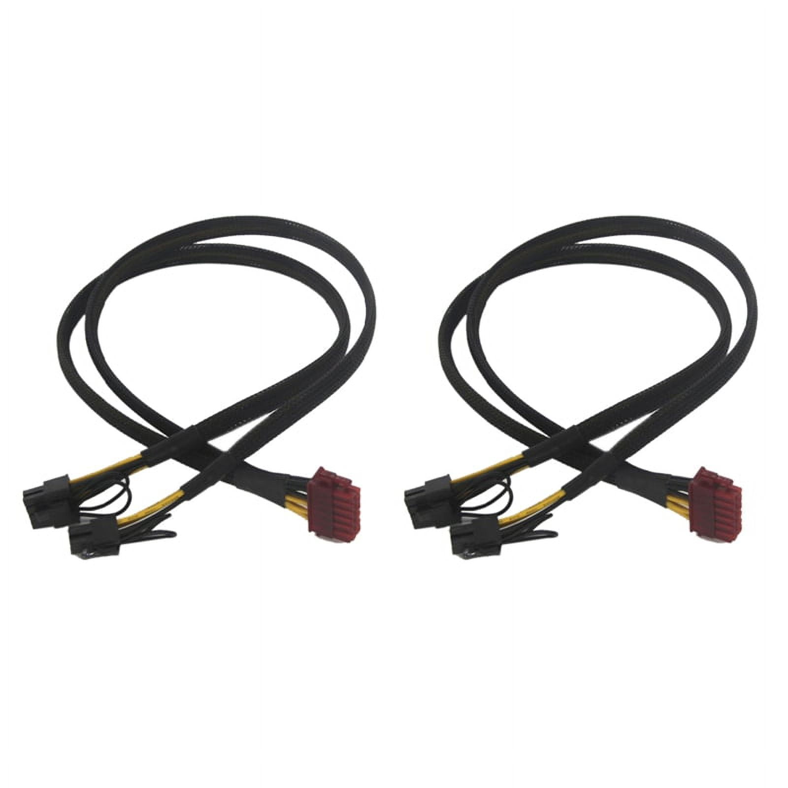 2X 12Pin to Dual PCI-E 8Pin (6+2Pin) Power Cable for Modular PSU ...