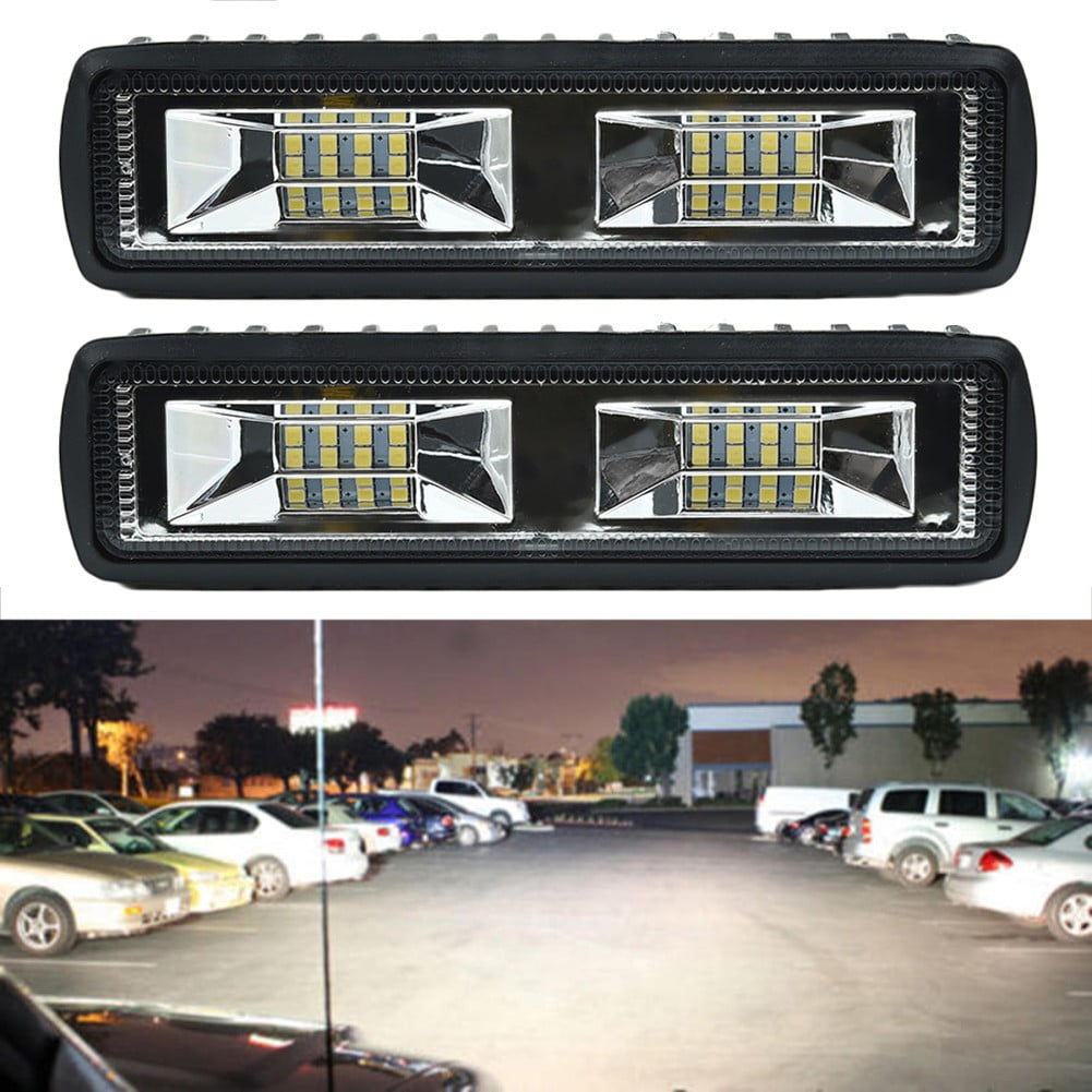 2X 12V 16Led 18W Car Work Light 6500K Auto Bar Spot Beam Driving Fog ...