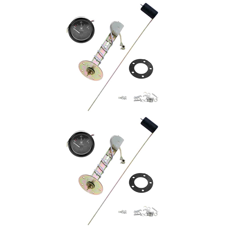 2X 12V 2 Inch/52mm Universal Fuel Sensor E-1/2-F Pointer Meter Fuel ...