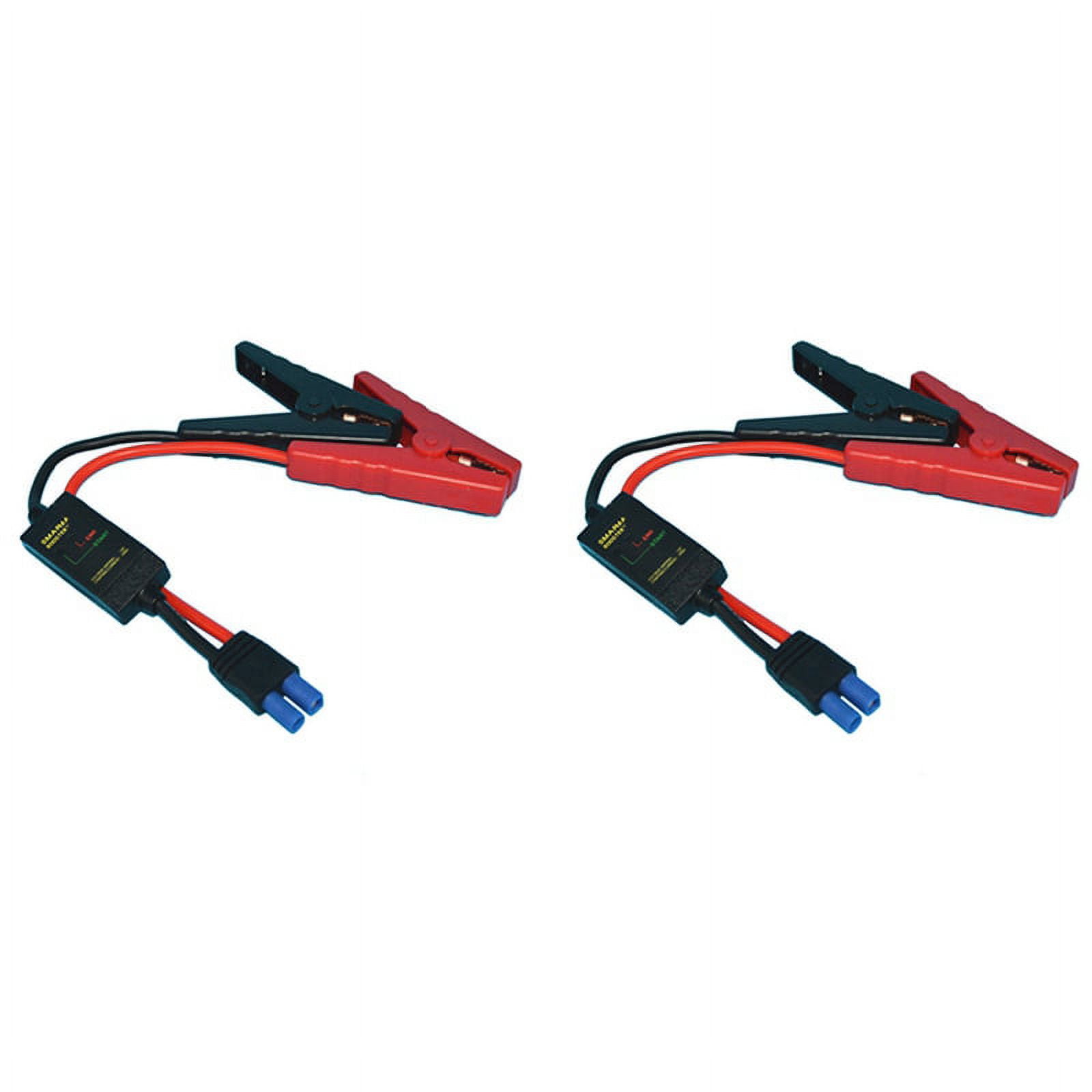 2X 12V 200A-500A Intelligent Booster Cable Smart EC5 Connector Car Truck Emergency Jump ...