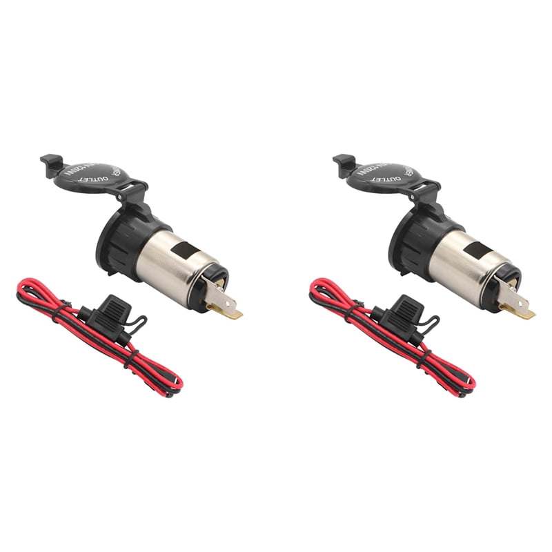 2X 12V 24V 120W Socket Waterproof Power for Motorcycle Boat Car Socket ...