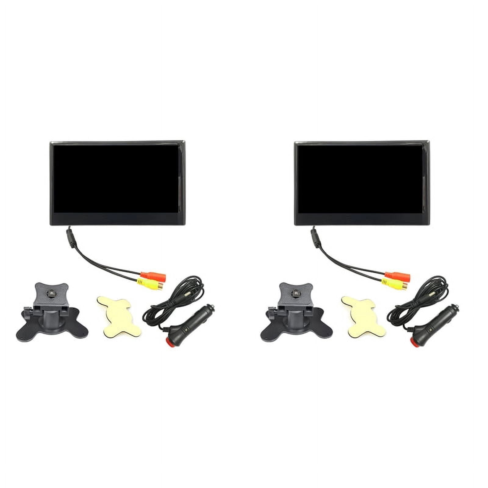 2X 12V-24V 7 Inch TFT LCD Color HD Monitor for Car CCTV Reverse Rear ...